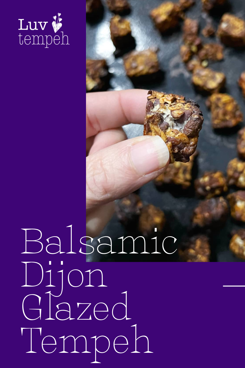 Balsamic Dijon Glazed Tempeh